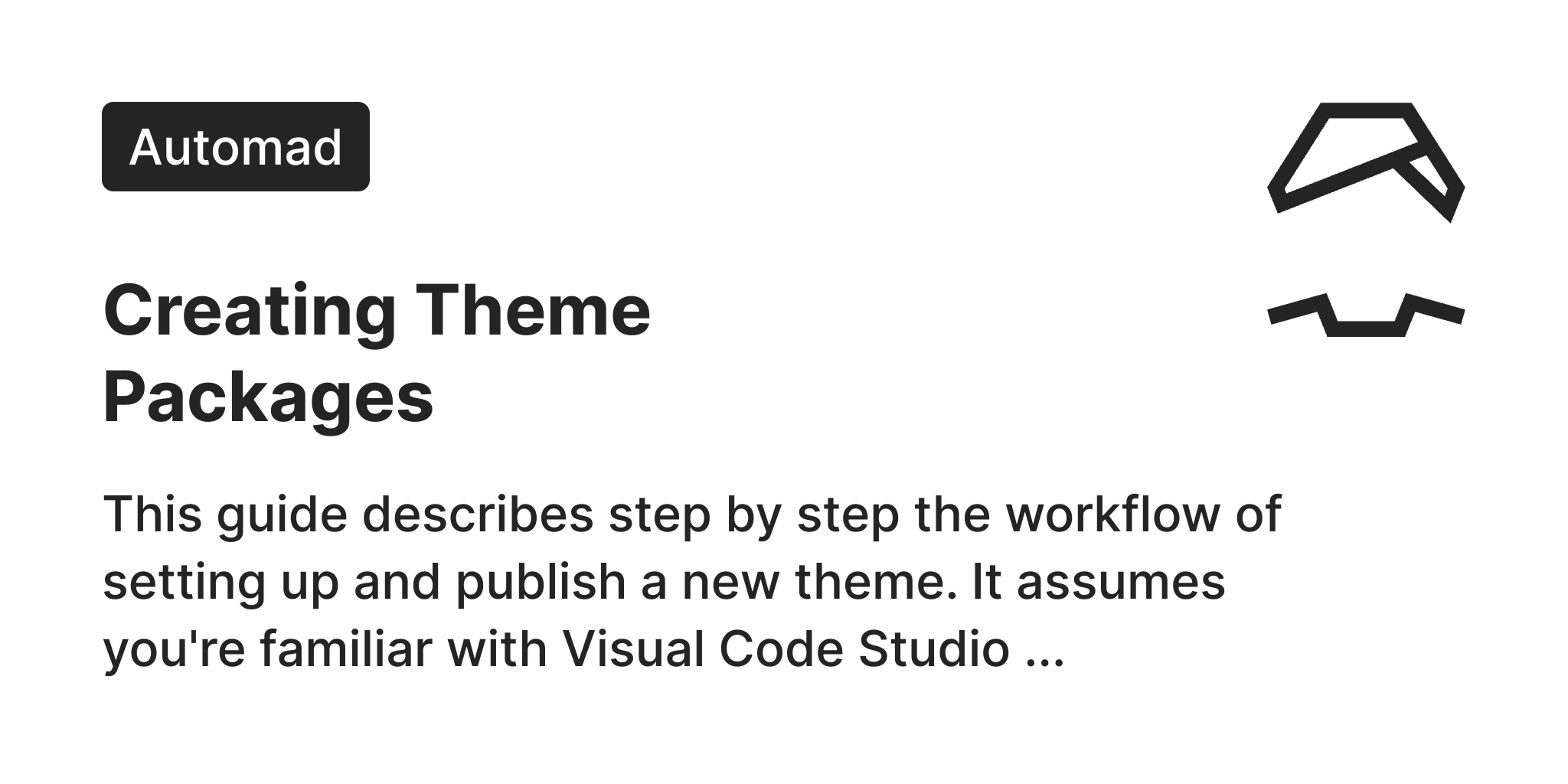 Automad / Creating Theme Packages