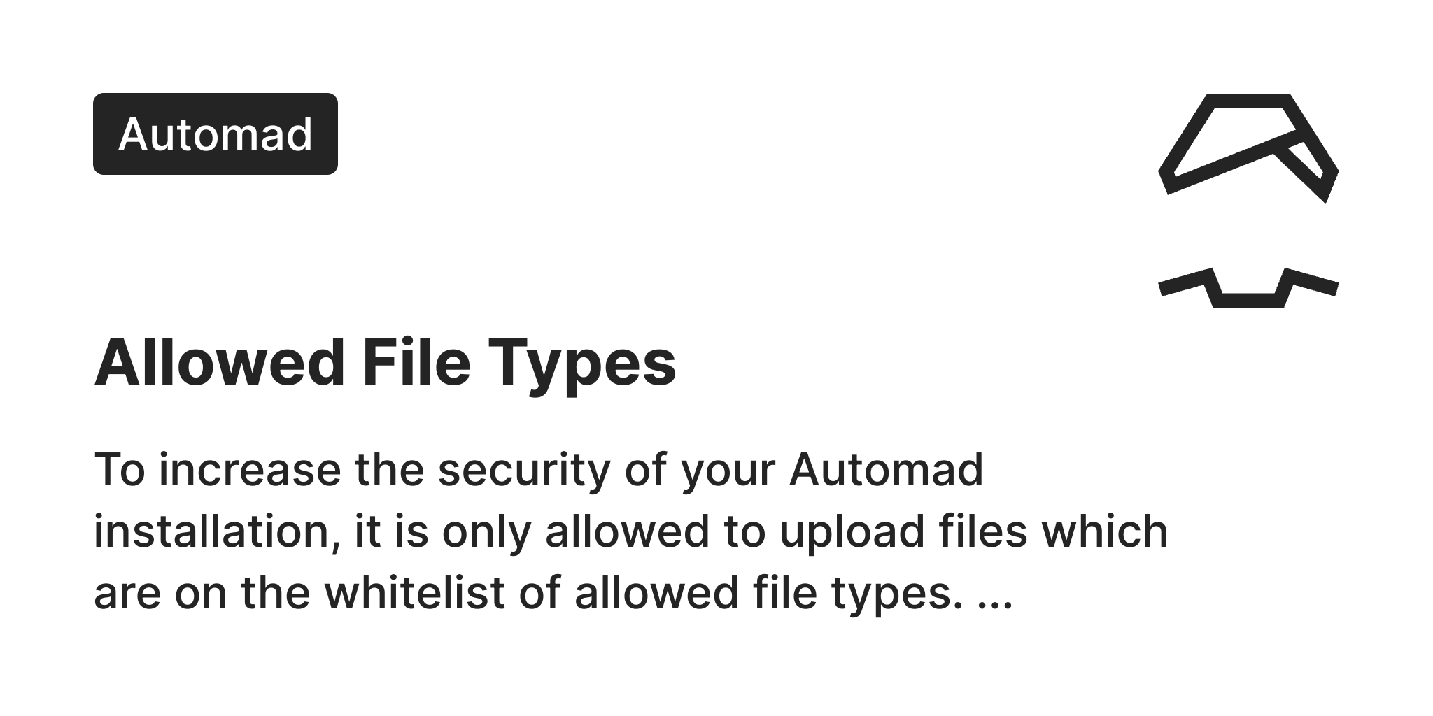 Automad / Allowed File Types