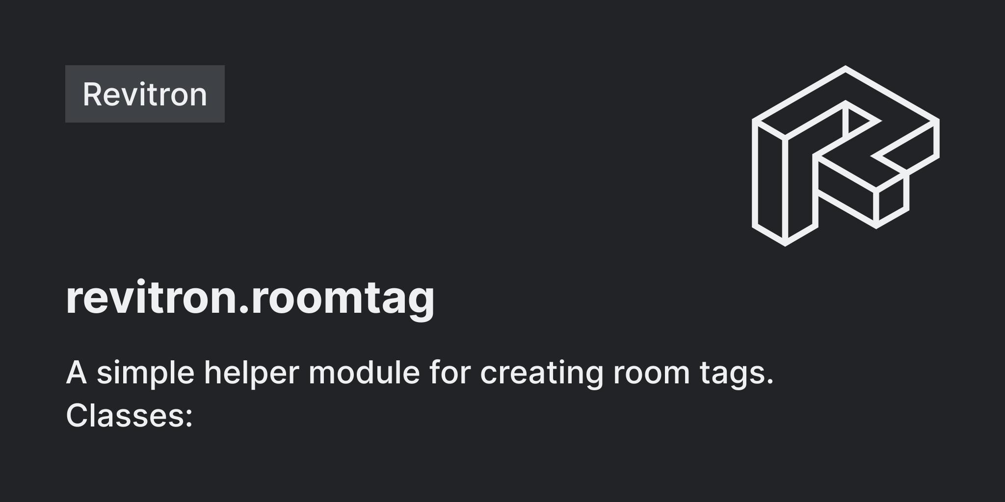 revitron.roomtag — Revitron