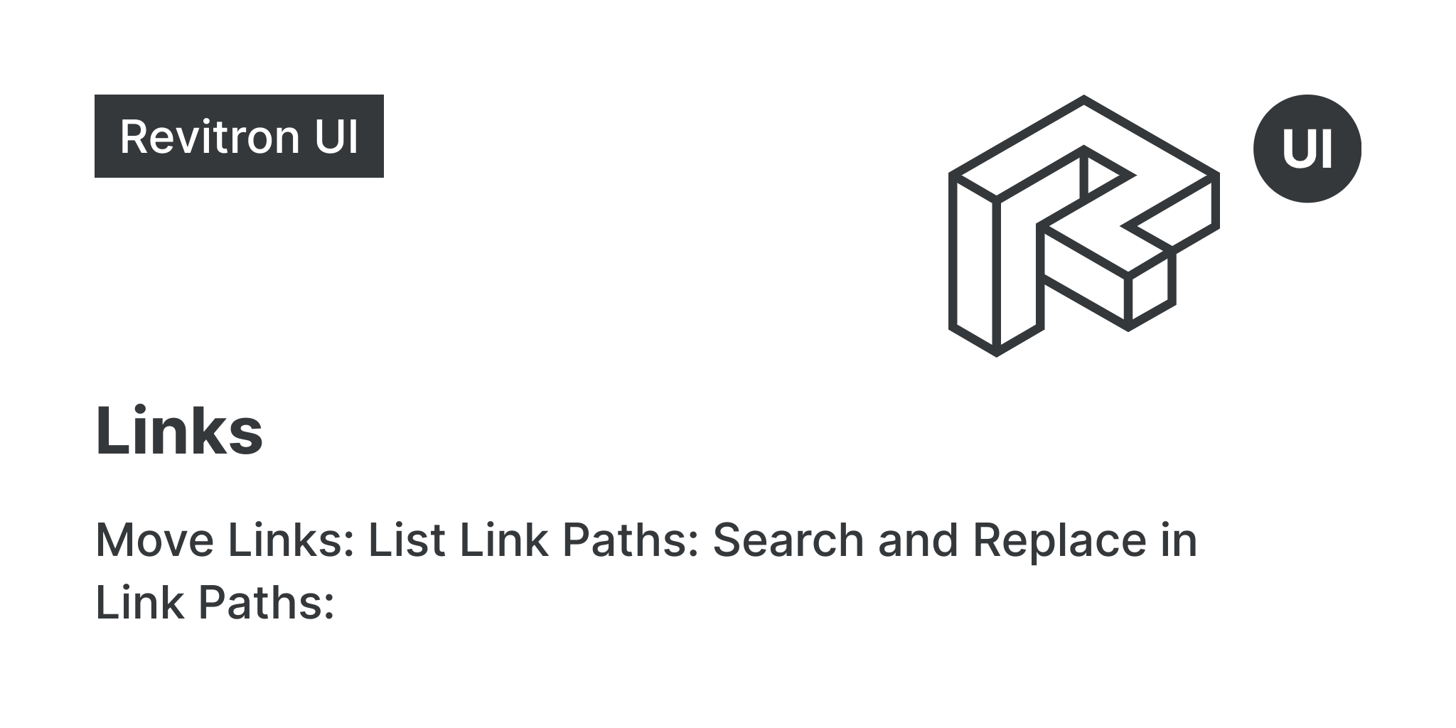 Links — Revitron UI